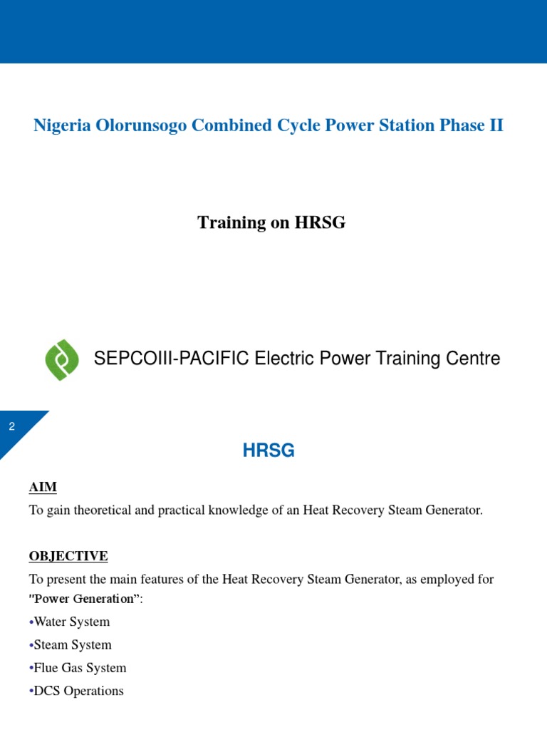 HRSG Training Overview and Components | PDF | Boiler | Energy Conversion