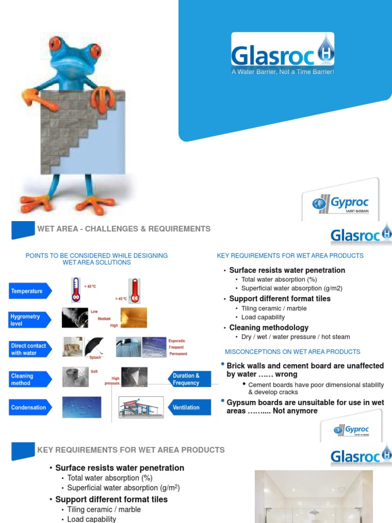 Glasroc H PDF | PDF | Drywall | Materials