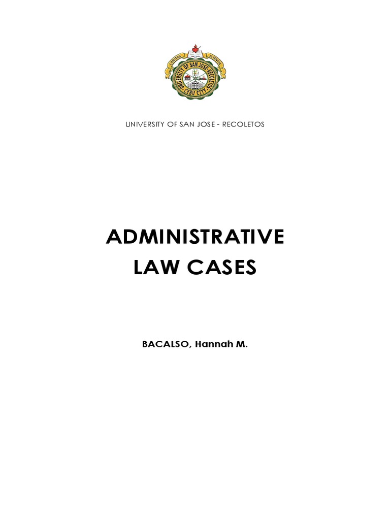 Admin Case Digests 3 25 2019 | PDF | Bill (Law) | United States Congress