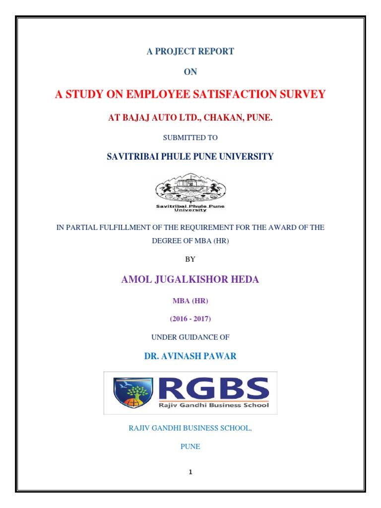 A PROJECT REPORT ON ESS Final | PDF | Employee Retention | Job Satisfaction