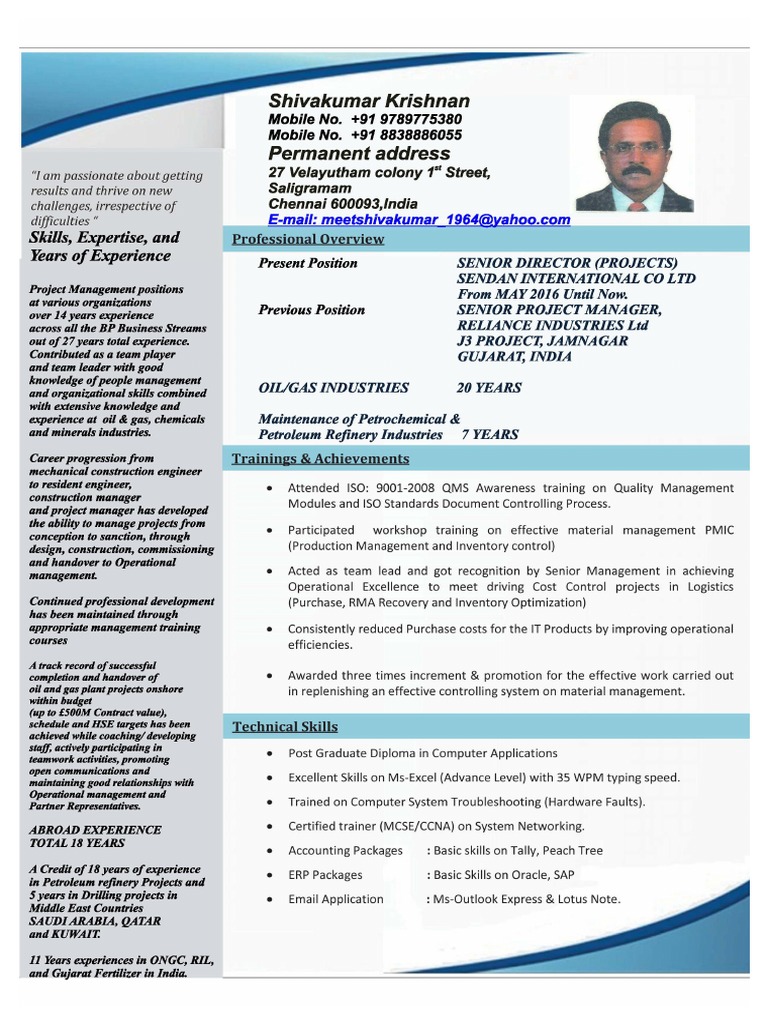 CV Shiva PDF | PDF