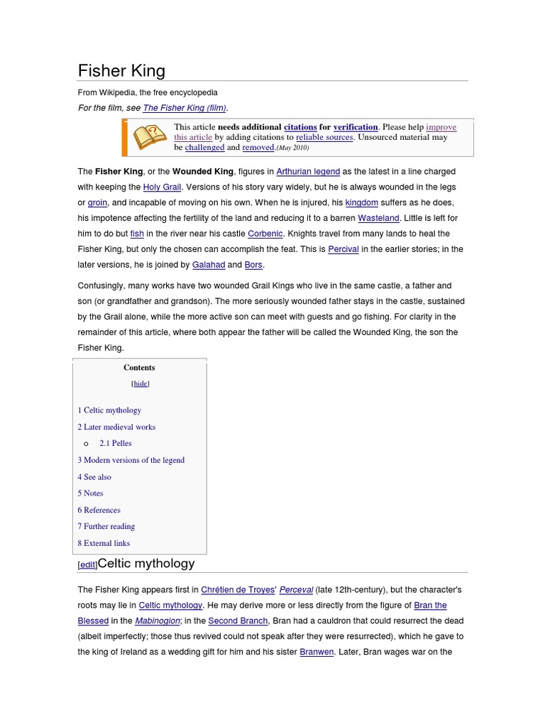 Fisher King | PDF | Christian Folklore | Arthurian Legend