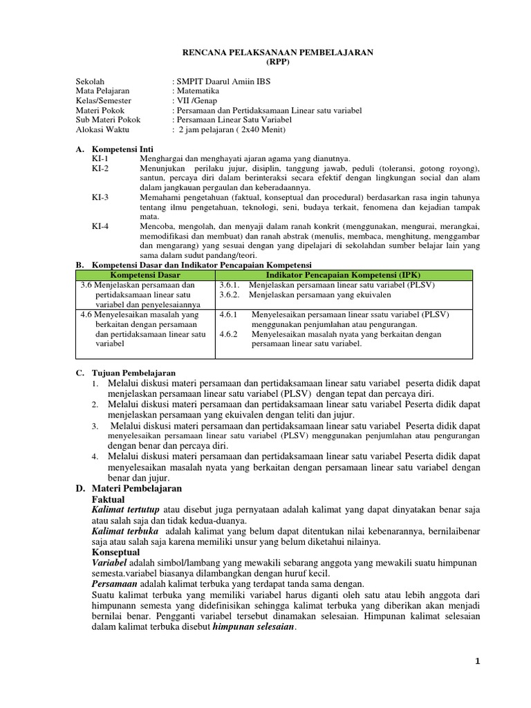 RPP - Peer2 - Fitri Tilawati | PDF