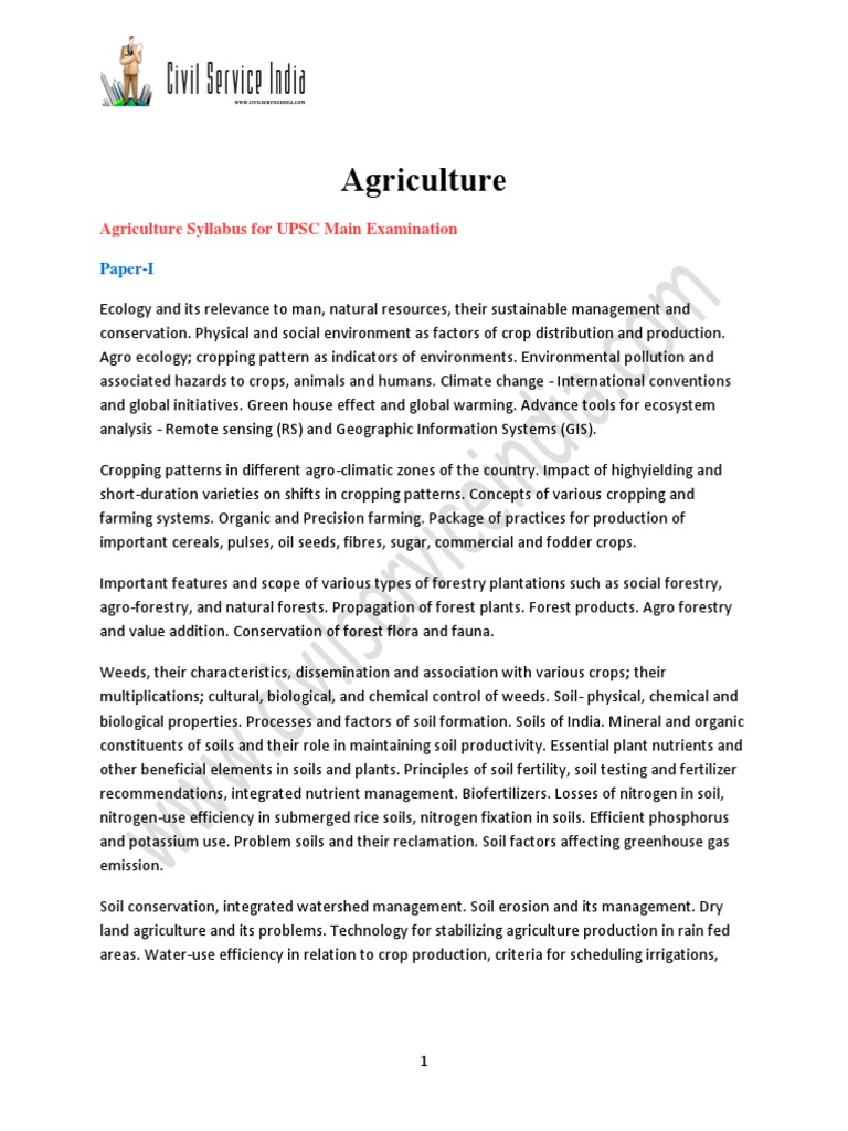 Agriculture PDF | PDF | Plant Breeding | Agriculture