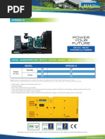 Ricardo R4105ZD-61kW Genset Spec Sheet | PDF | Turbocharger | Diesel Engine