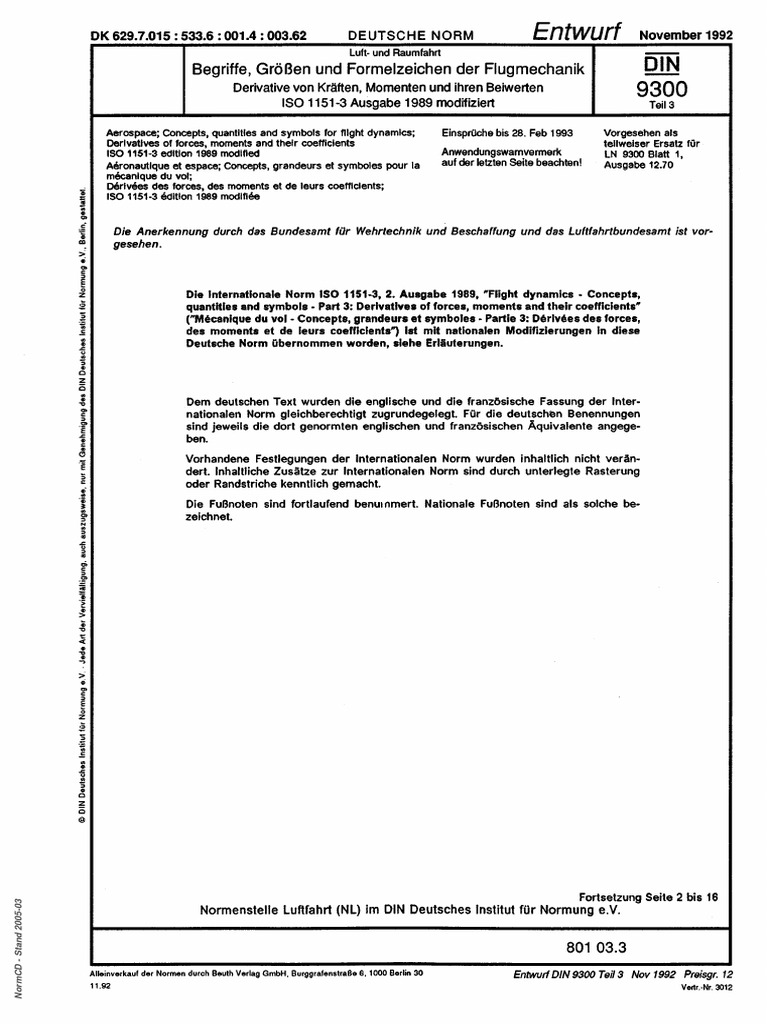 Normes DIN et ISO pour Profurl NC42 | PDF