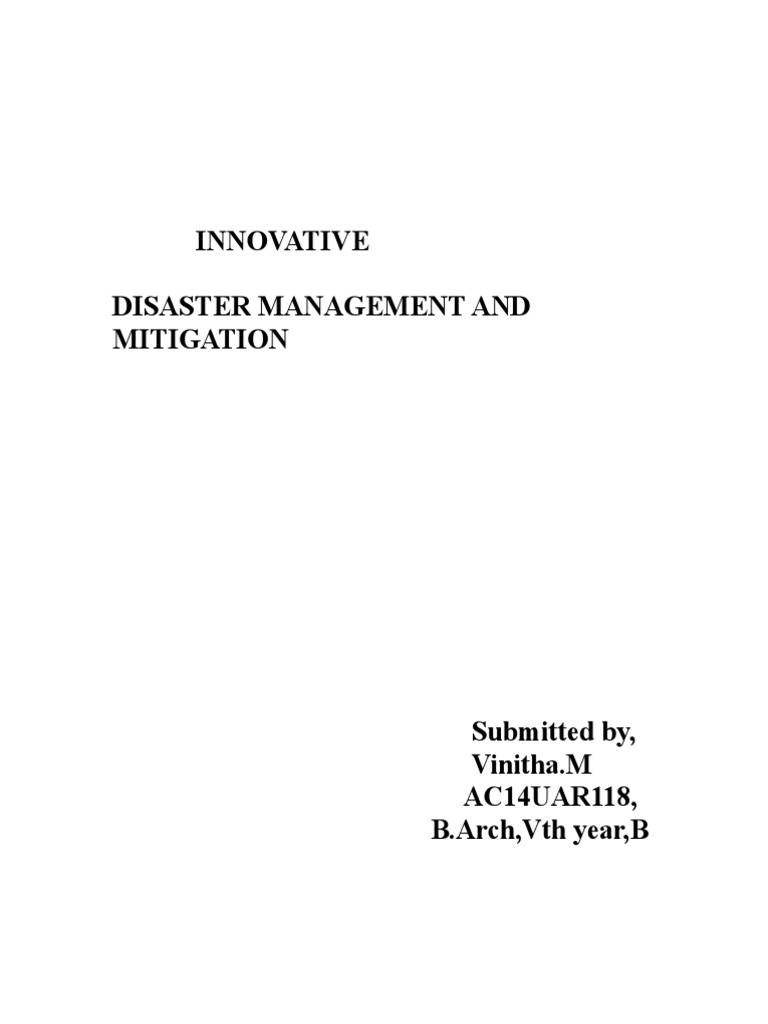Disaster Management in India: Overview | PDF | Natural Disasters ...