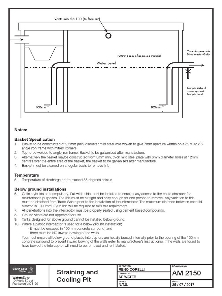 Straining and Cooling Pit: O GMLFBG) BZ ) ) !MH - K ZBK" | PDF | Water ...