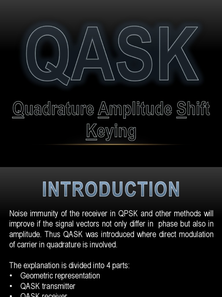 QASK | PDF | Data Transmission | Signal Processing