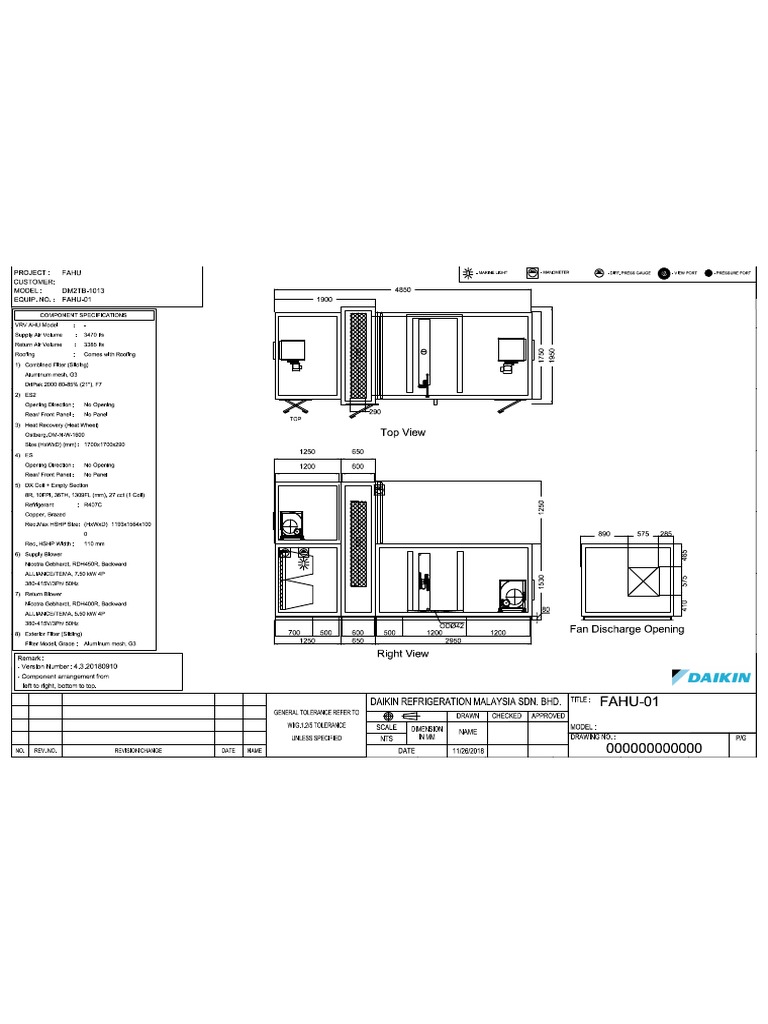 Outline - FAHU-01 - DM2TB-1013 Model | PDF