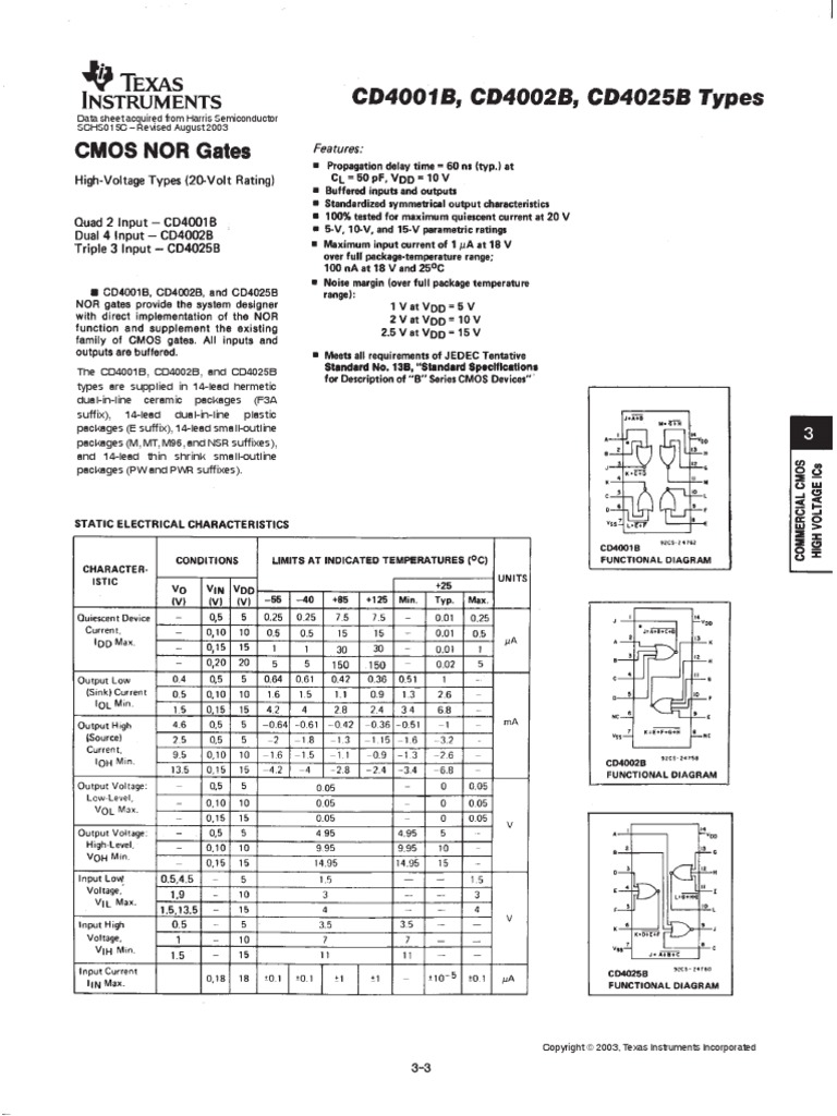 Texas Instrumentos Datasheet | PDF | Nature