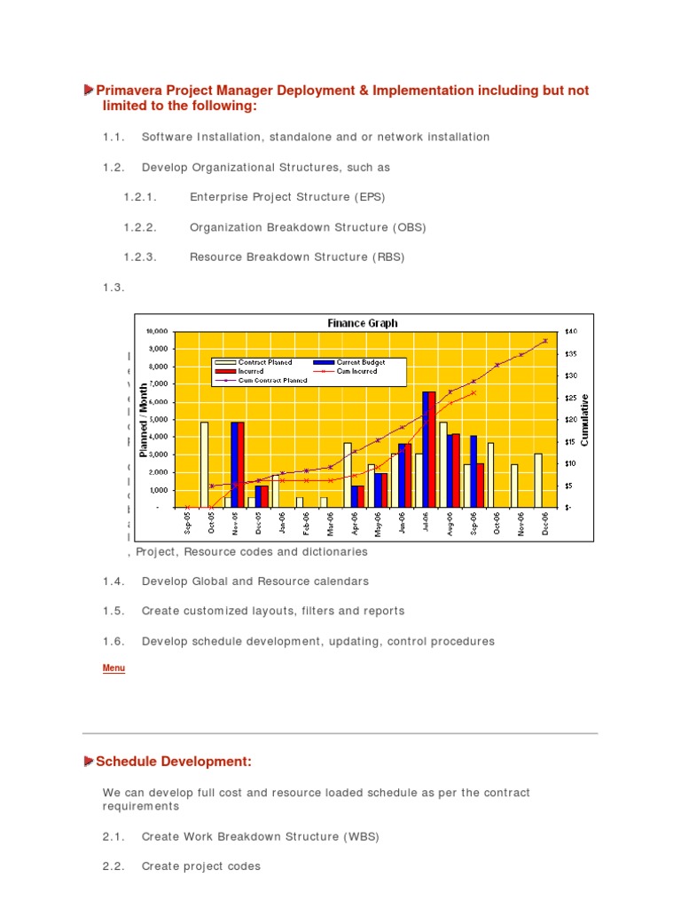 Primavera Project Manager Deployment & Implementation Including But Not ...