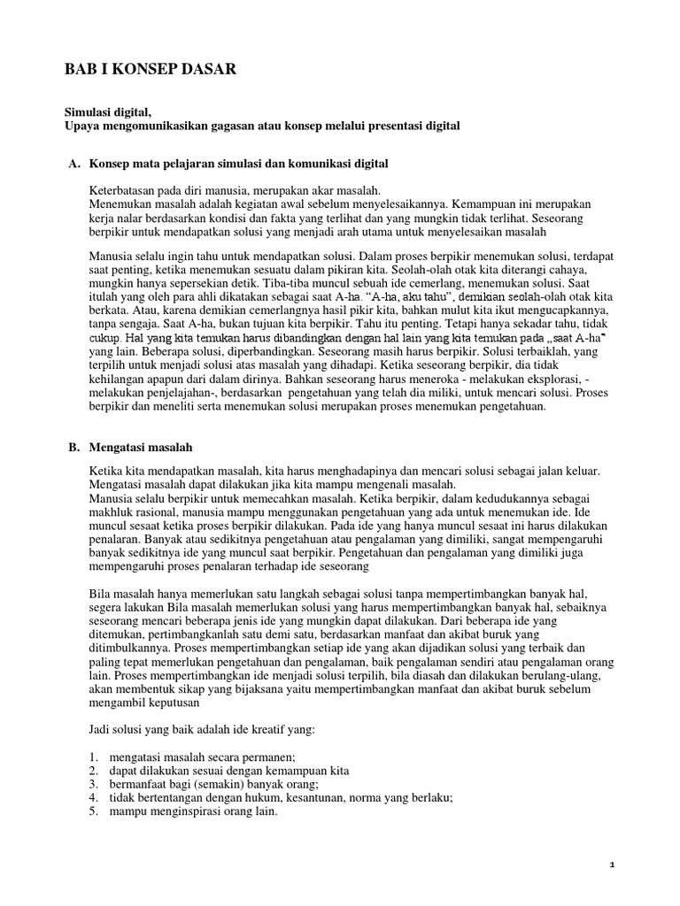 Modul Simdig 2018-2019 | PDF