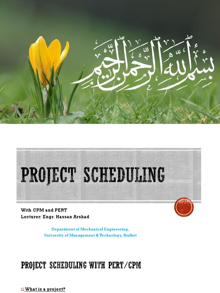 Lecture 10 (Pert CPM) | PDF | Applied Mathematics | Systems Theory