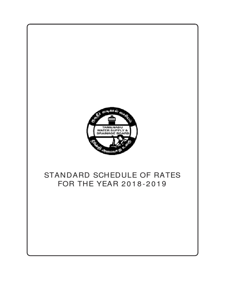 Standard Schedule of Rates 2018-2019 | PDF | Fluorescent Lamp | Valve