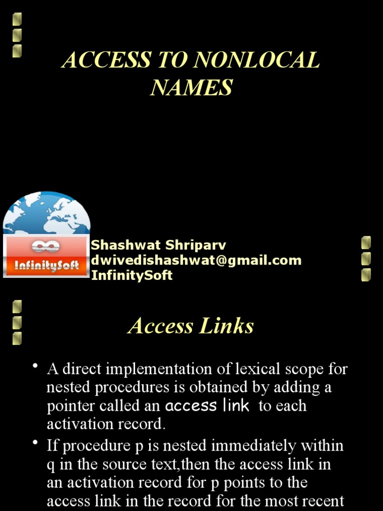 Access To Non Local Names | PDF | Scope (Computer Science) | Information Technology Management