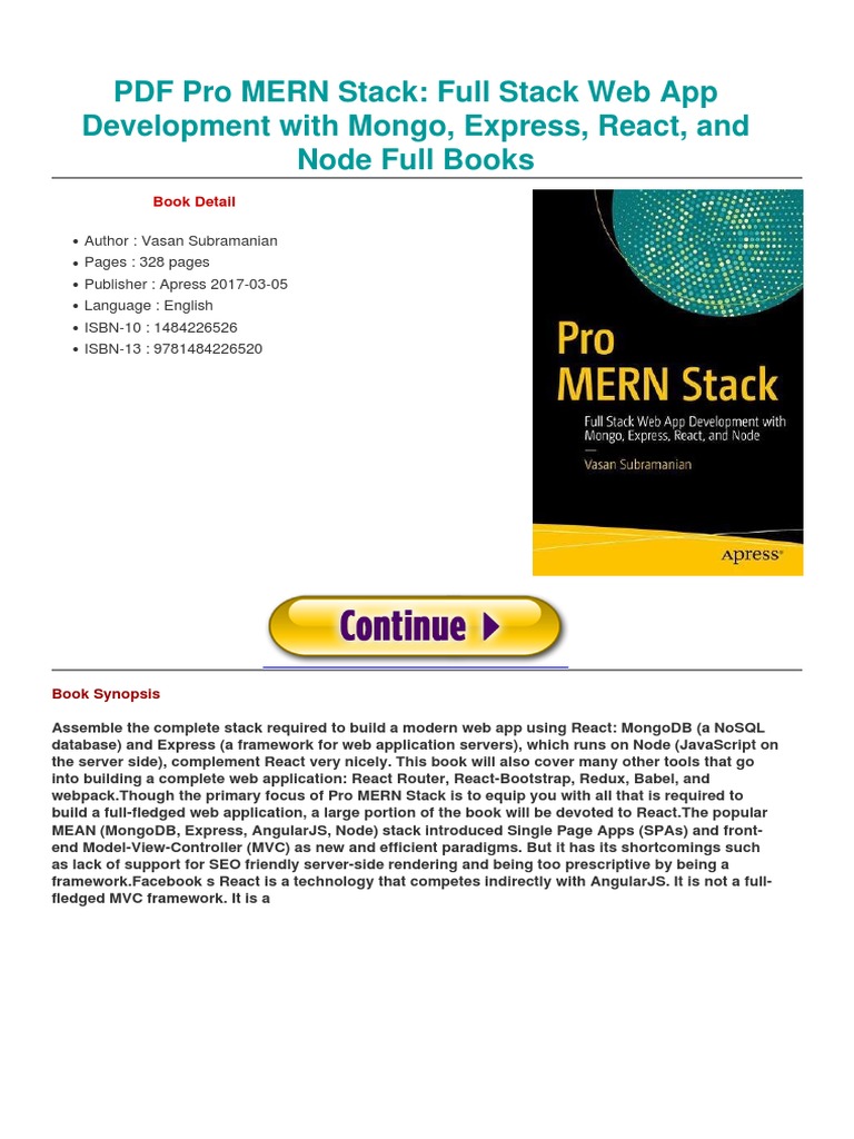 Pro Mern Stack Full Stack | PDF | Angular Js | Web Development