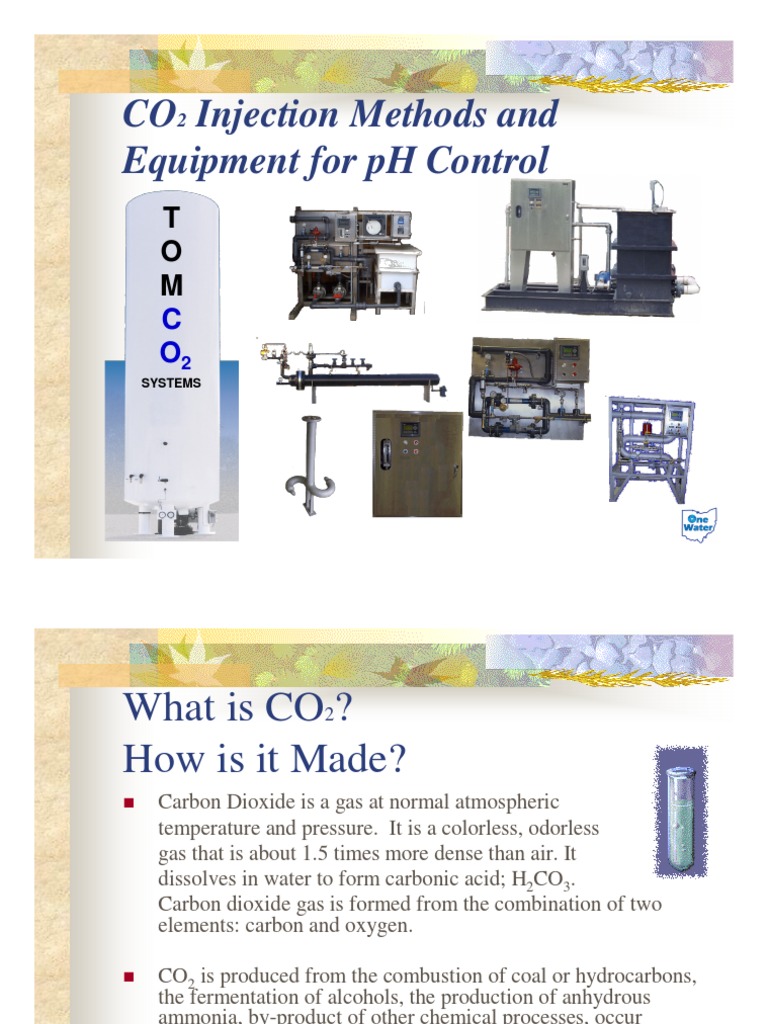 CO Injection Methods and Equipment For PH Control: Systems | Download ...