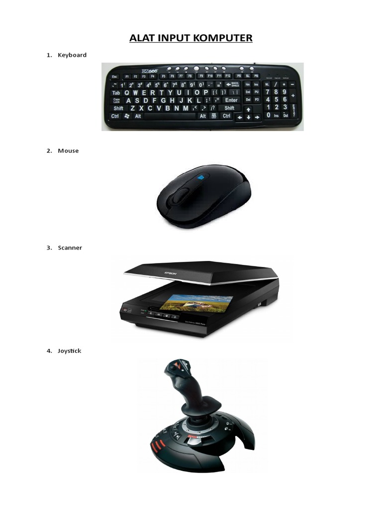 Alat Input Komputer | PDF