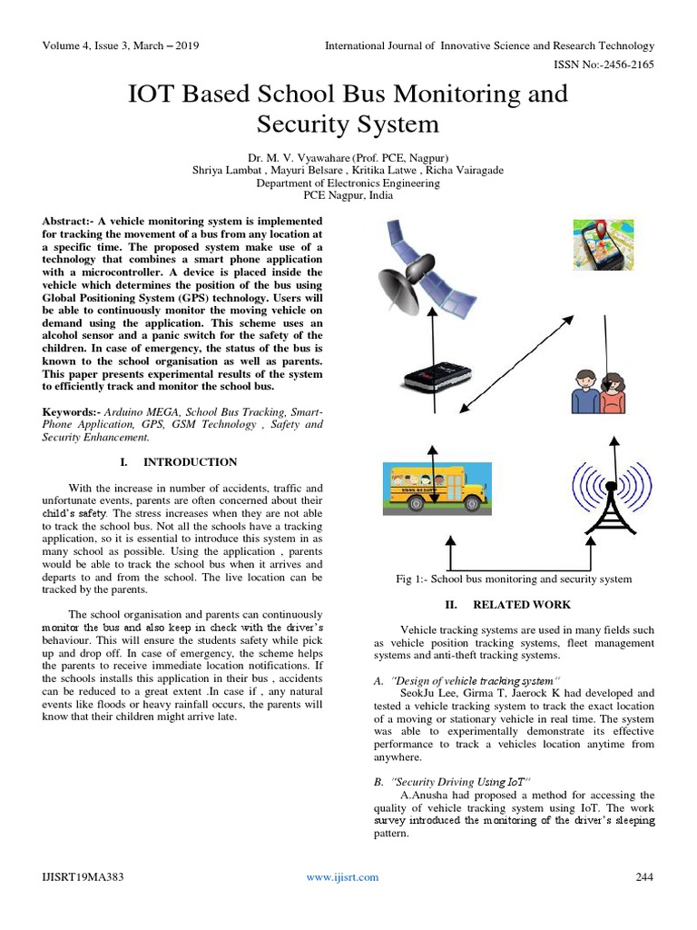 IOT Based School Bus Monitoring and Security System | PDF | Internet Of ...