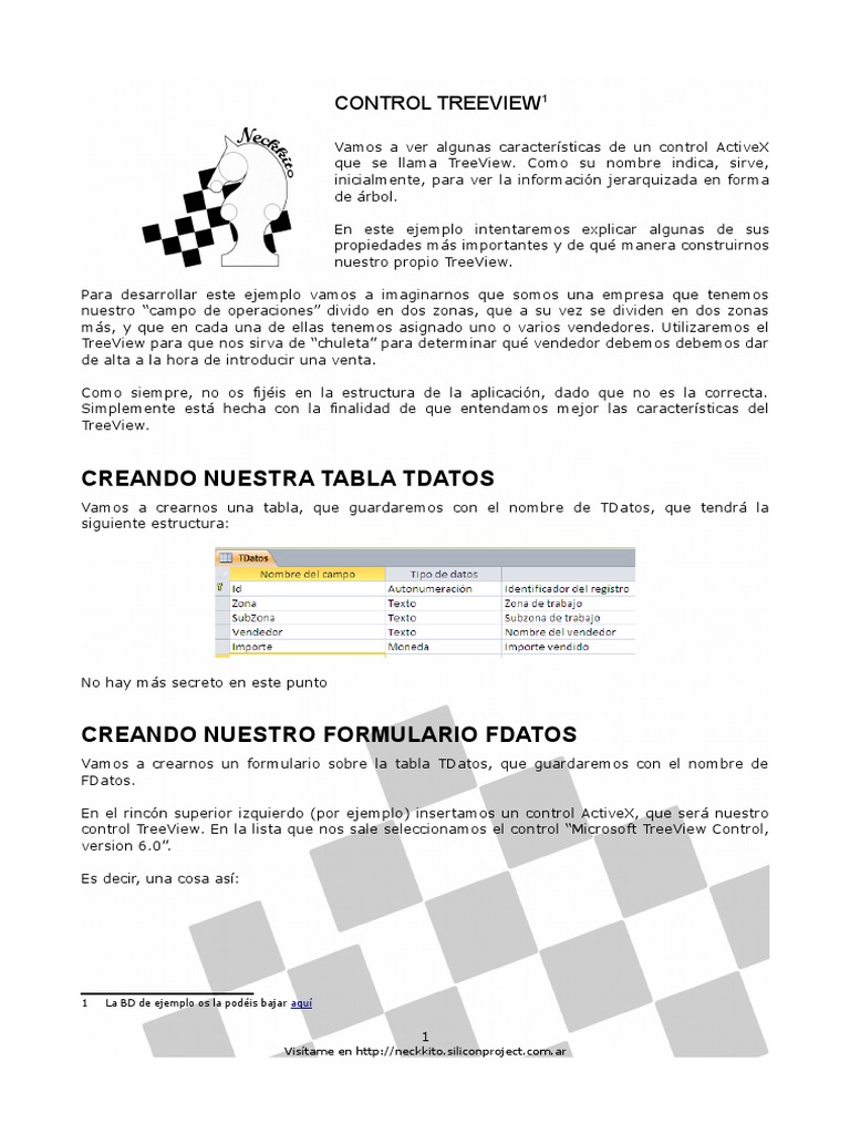 Control Tree View | PDF | Ventana (informática) | Point and Click