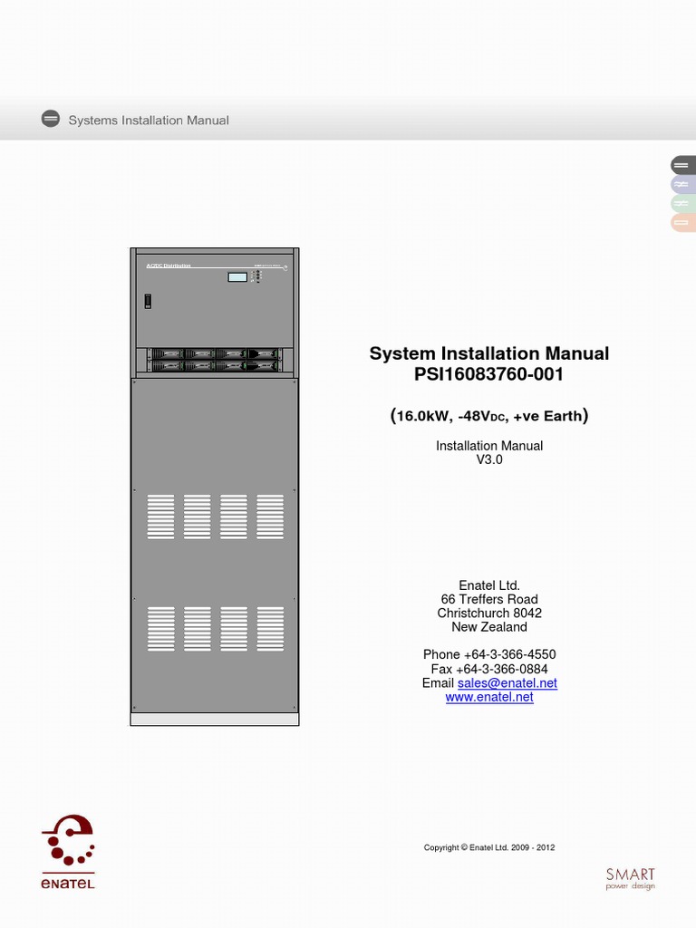 Manual - 12kW - PSI16083760-001 - Rev1 | PDF | Rectifier | Direct Current