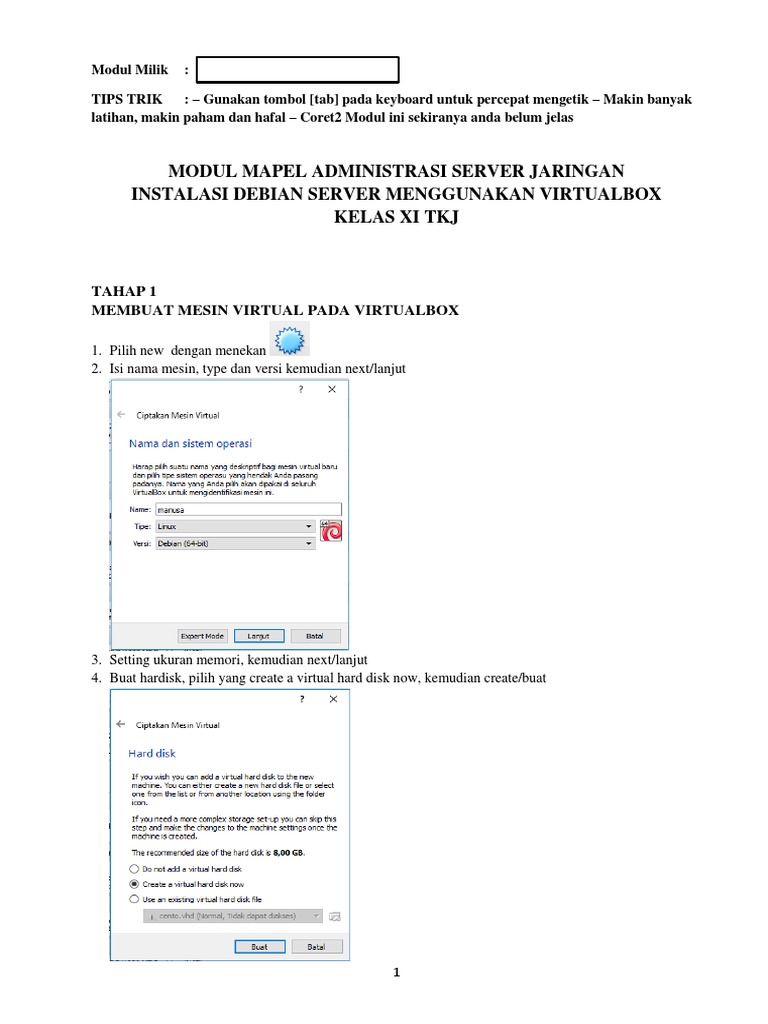 MODUL ASJ Kelas XI TKJ | PDF