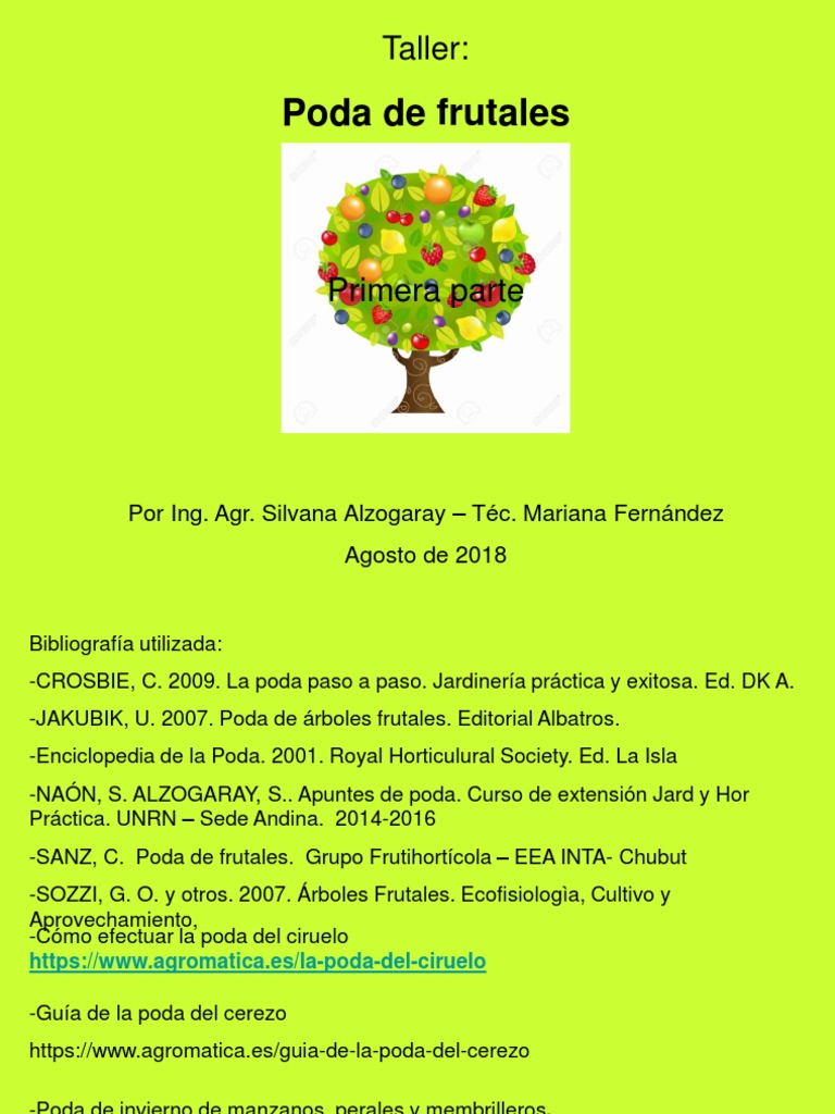 1 Introduccion Clase de Poda | PDF | Arboles | Forma de vida vegetal