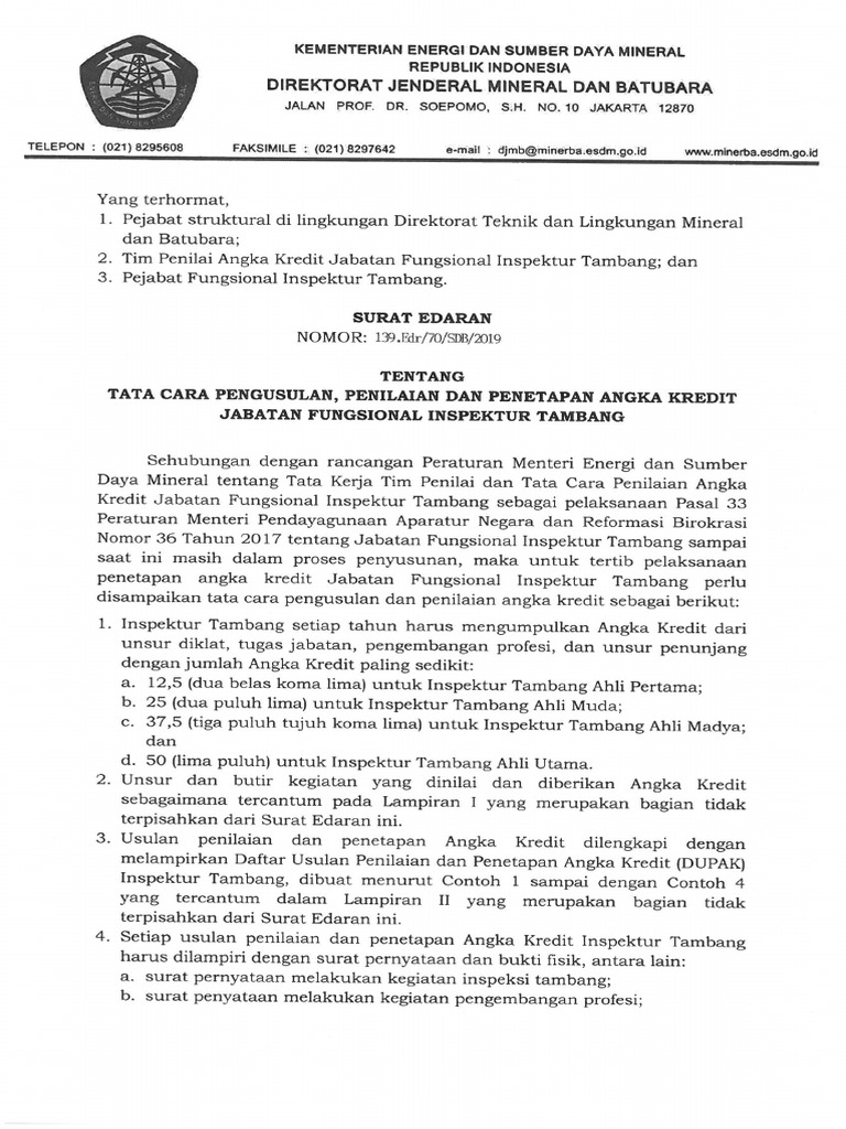 Tatacara Penilaian DUPAK 2019 PDF | PDF