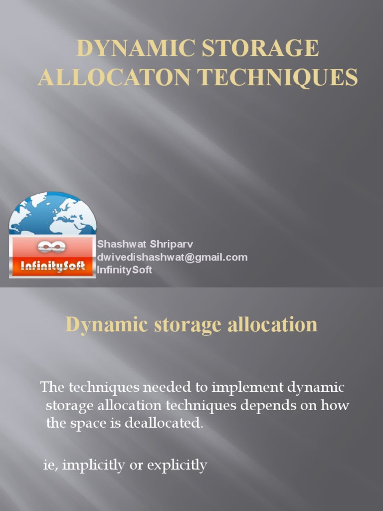 Dynamic Storage Allocation Techniques | PDF | Pointer (Computer Programming) | Information ...