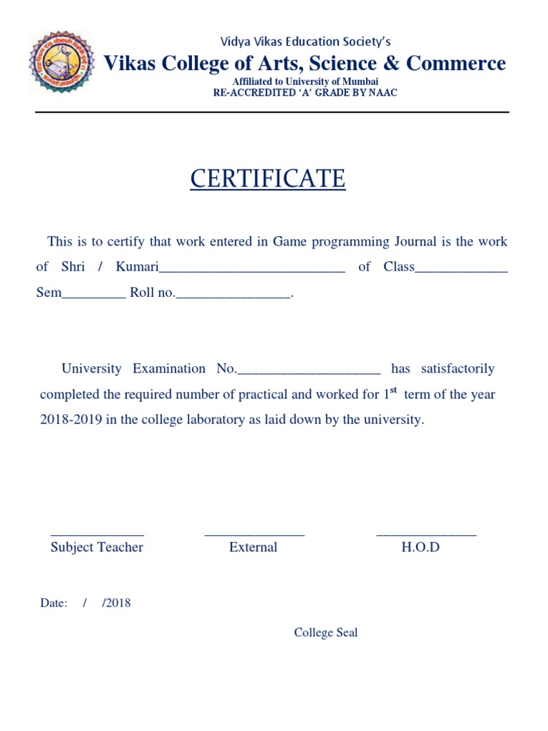 GP Certificate | PDF