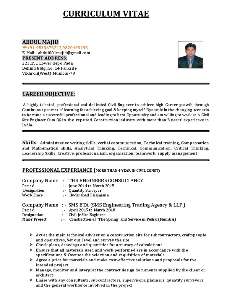 Curriculum Vitae Majid New | PDF | Architect | Engineering