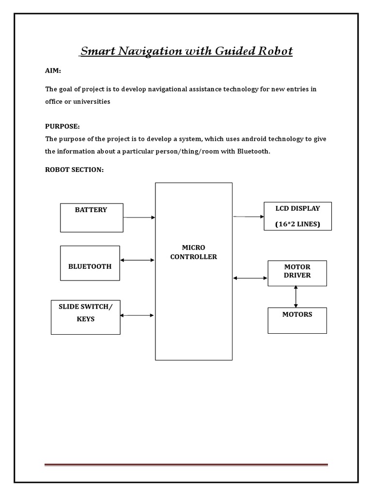 Smart Navigation With Guided Robot | PDF | Android (Operating System ...