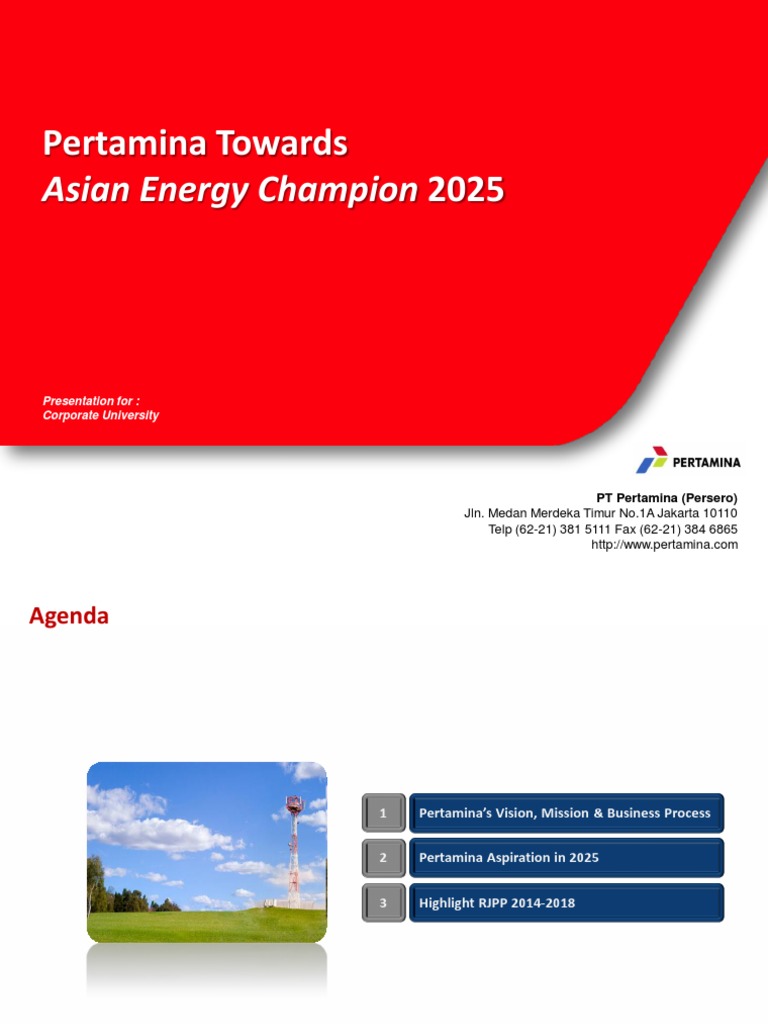 Pertamina's 2025 Energy Aspirations | PDF | Oil Refinery | Natural Gas