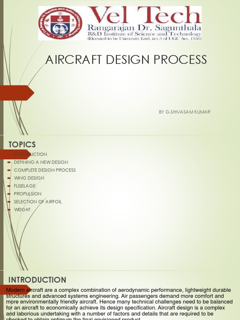 Aircraft Design Process: by G.Shivasam Kumar | PDF | Fuselage | Fixed ...