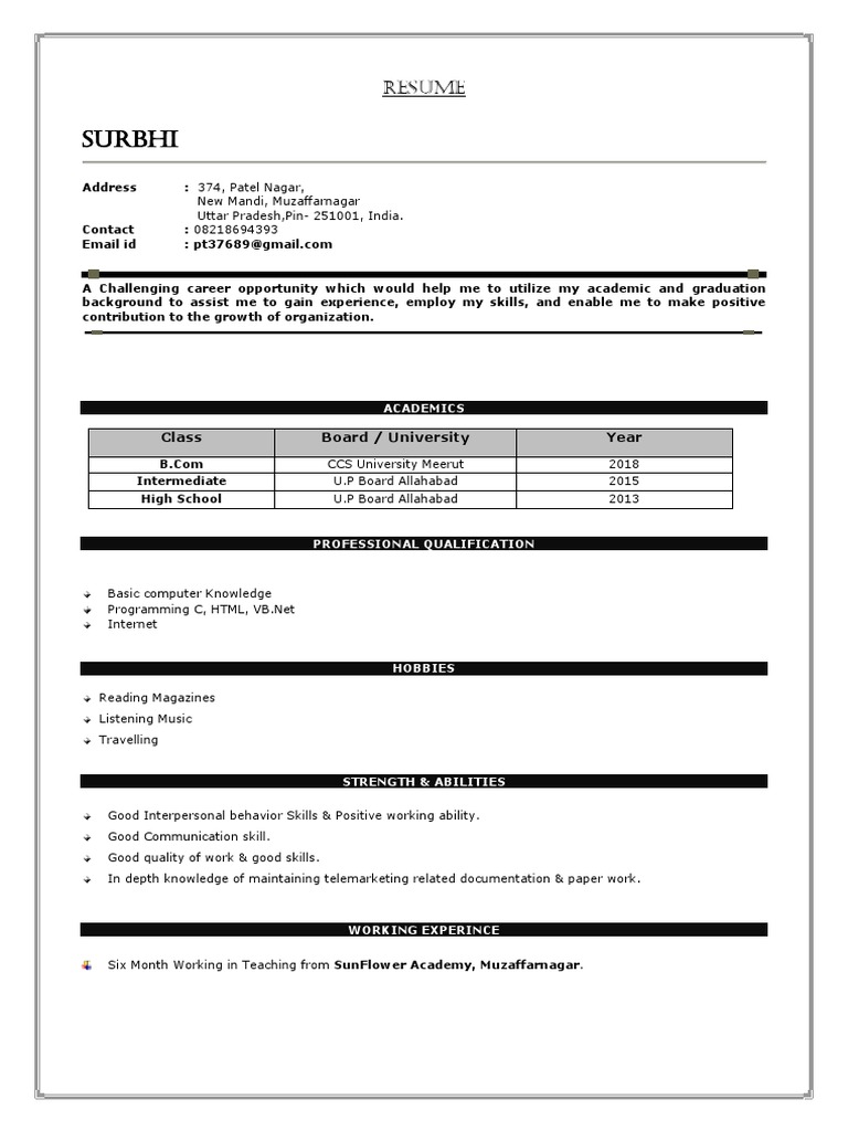 Ayesha Resume | PDF