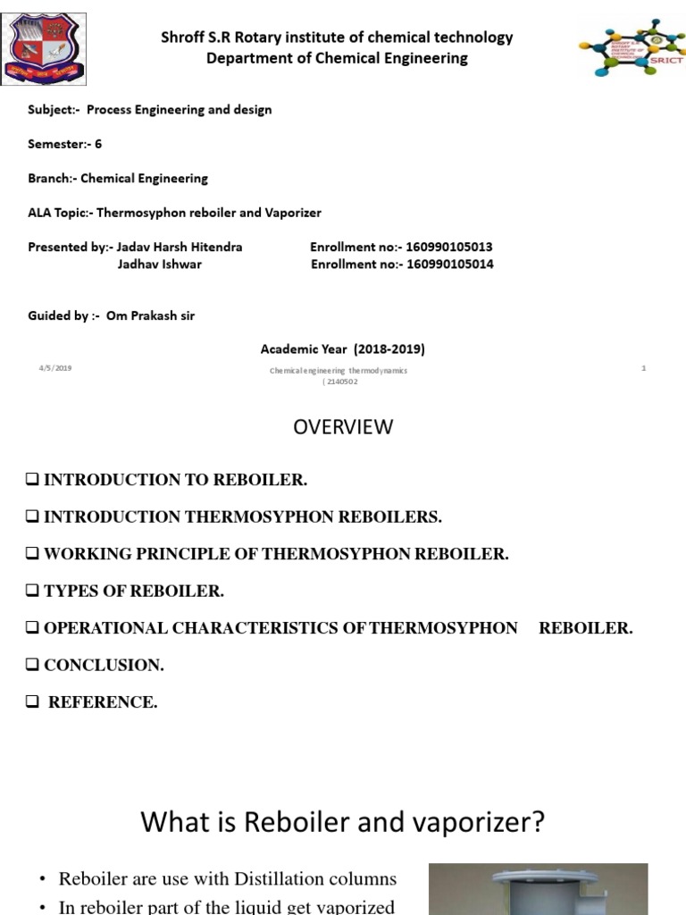Thermosyphon Reboiler Overview and Design | PDF | Distillation | Heat Exchanger