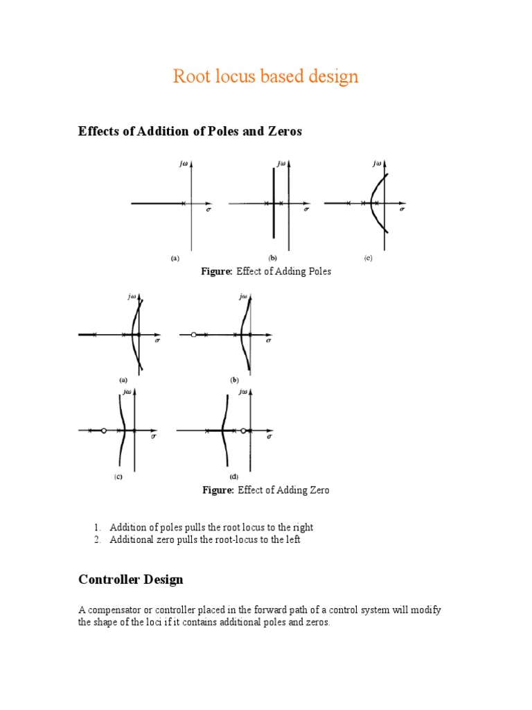 Effect of Pole and Zero On Stability With Example | PDF | Control ...