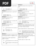 Direct and Inverse Proportion - Worksheet | PDF