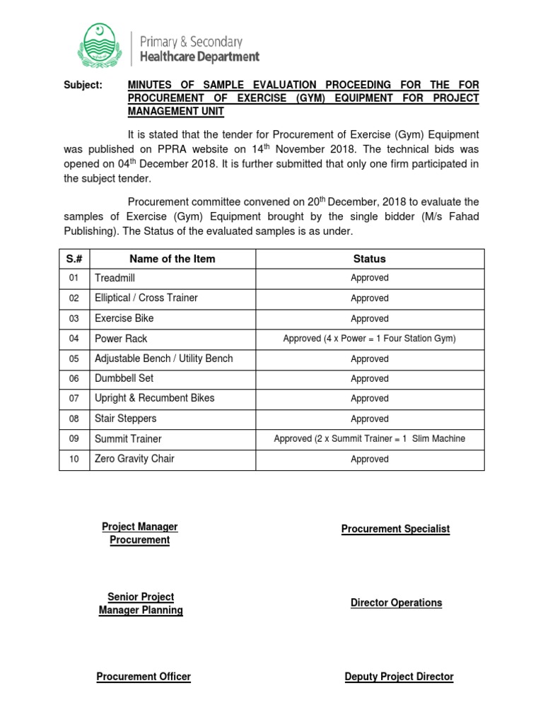 Sample Evaluation MOM | PDF