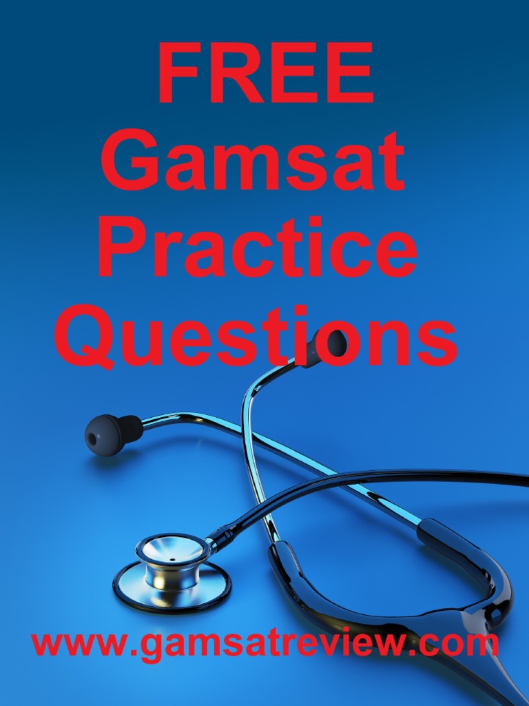 Gamsat Practice Questions | PDF | Ddt | Malaria