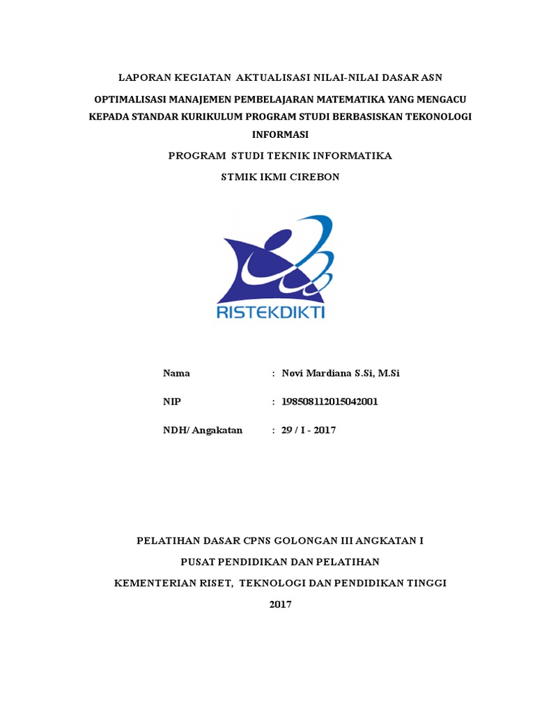 Laporan Prajab Novi PDF | PDF