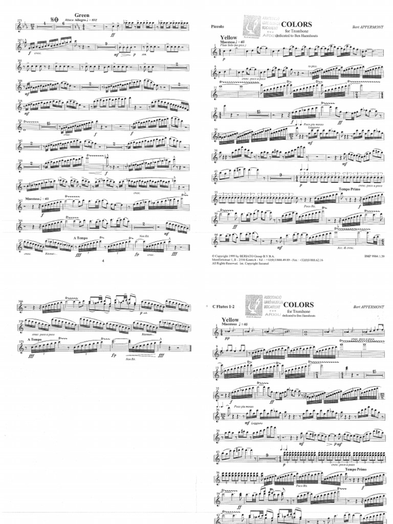 Colors For Trombone Partes | PDF