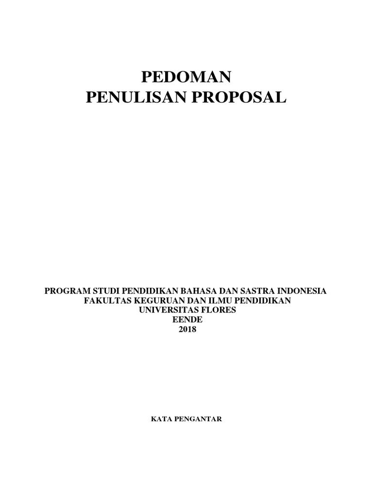 Pedoman Proposal PBSI | PDF