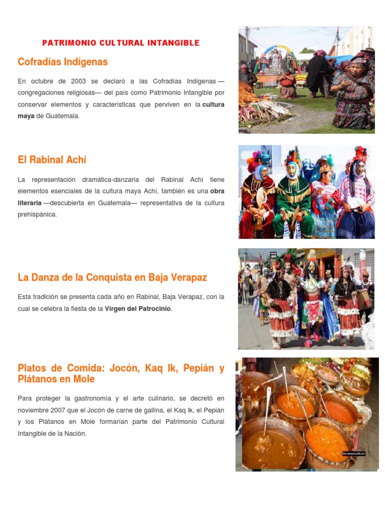 Patrimonio Cultural Intangible | PDF | Cultura de las Americas ...