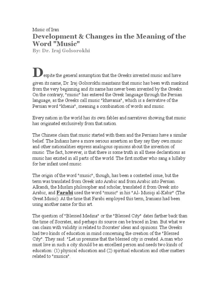 Music of Iran | PDF | Iran | Singing