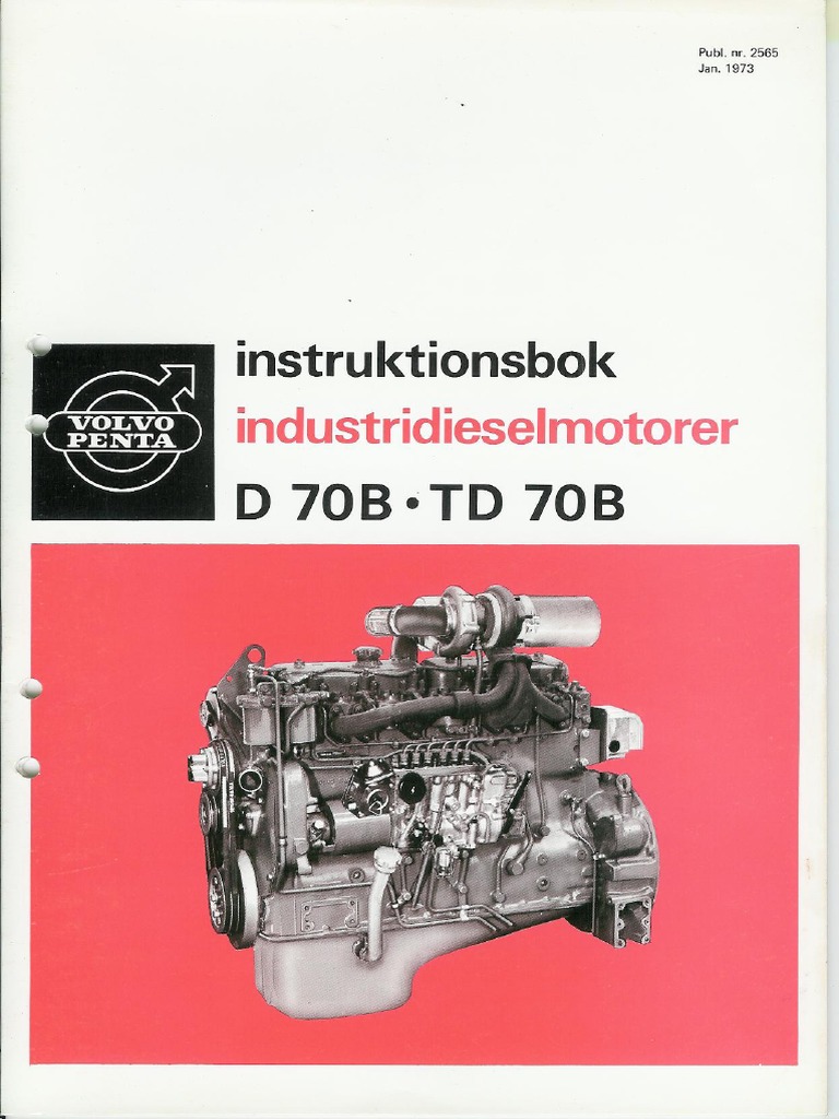 Volvo Penta D70B TD70B 1973 | PDF