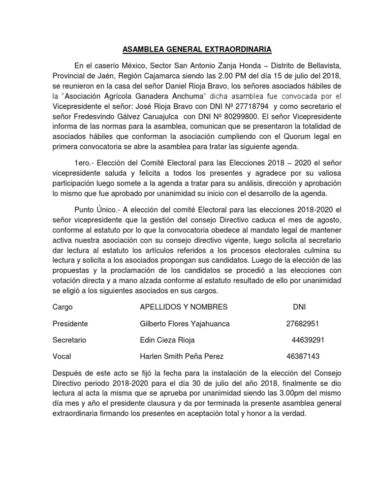 Elección Consejo Directivo 2018-2020 | PDF | Elecciones | Gobierno