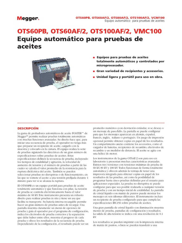 Ots60 PB 60af Ds Es v03 | Descargar gratis PDF | Calibración ...