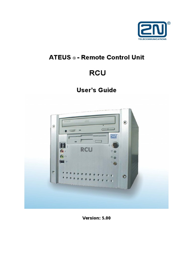 RCU-User Guide v5.00 | PDF | Gateway (Telecommunications) | Ip Address